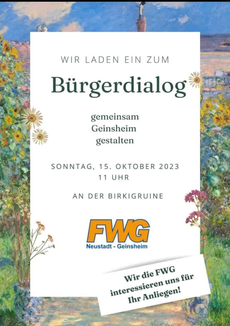 Bürgerdialog der FWG Geinsheim – FWG Neustadt